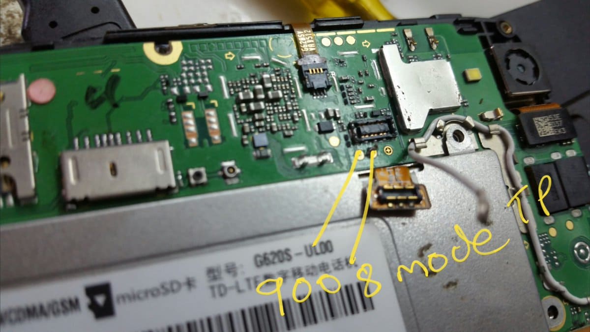 Huawei G620S-UL00 | Test Point UnlockTool