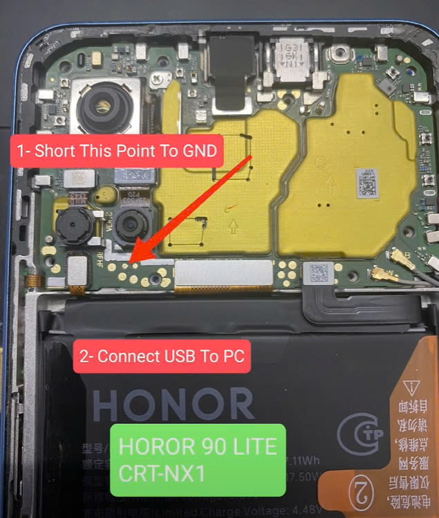 Huawei Honor 90 Lite (CRT-NX1) | Test Point UnlockTool