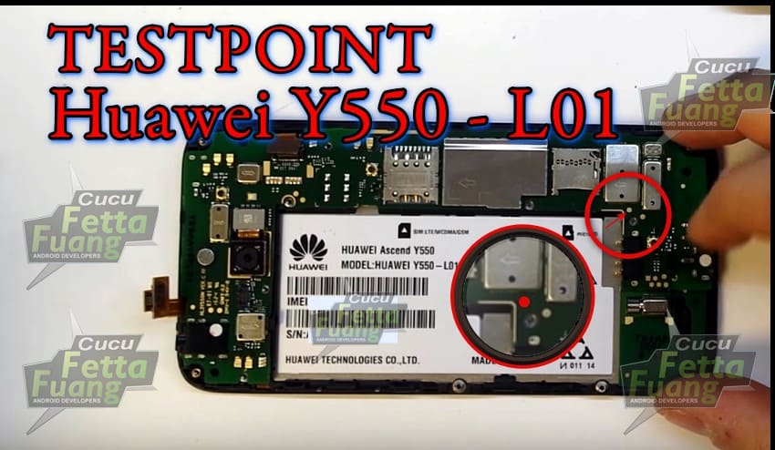 Huawei Y550-L01 | Test Point UnlockTool