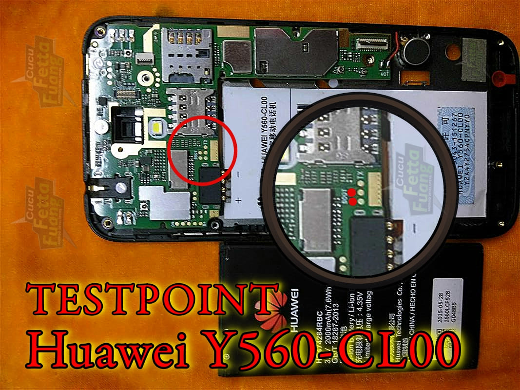Huawei Y560-CL00 | Test Point UnlockTool