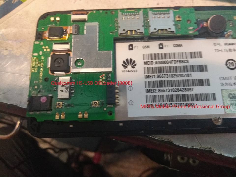 Huawei Y635-CL00 | Test Point UnlockTool