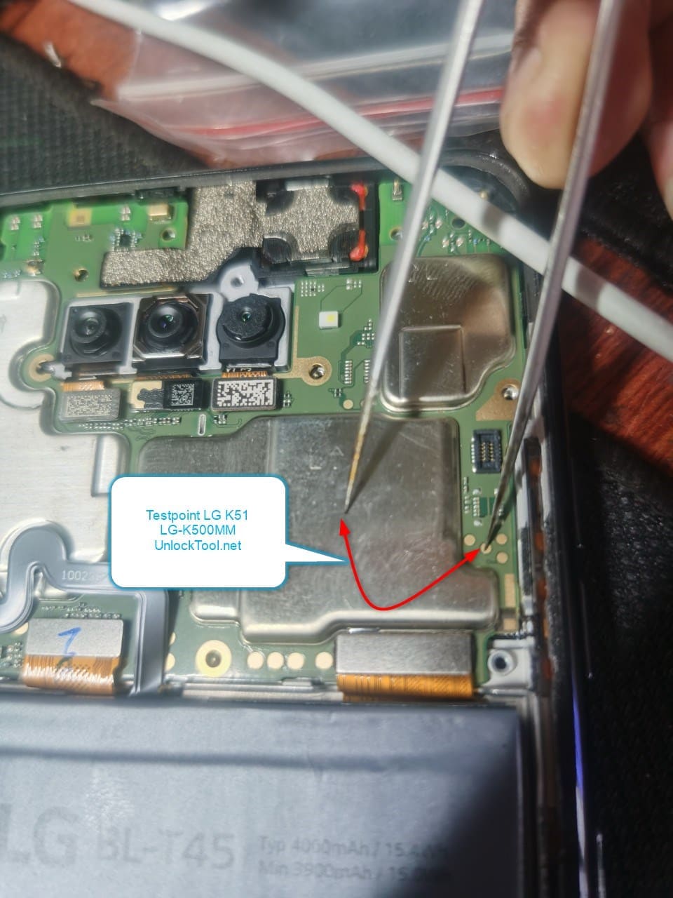 LG K51 K500MM TP | Test Point UnlockTool