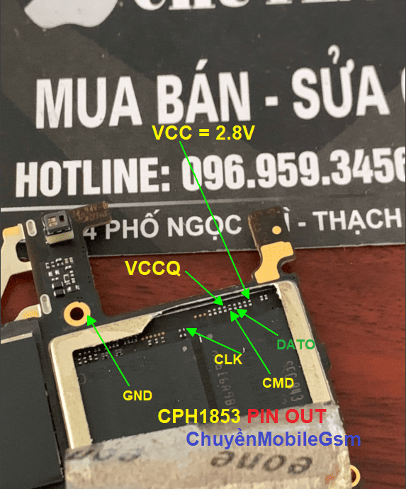 Oppo A3s CPH1803 Pinout | Test Point UnlockTool