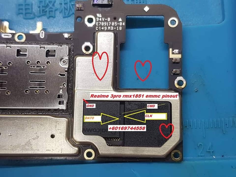 Oppo Realme 3 Pro (RMX1851) ISP | Test Point UnlockTool