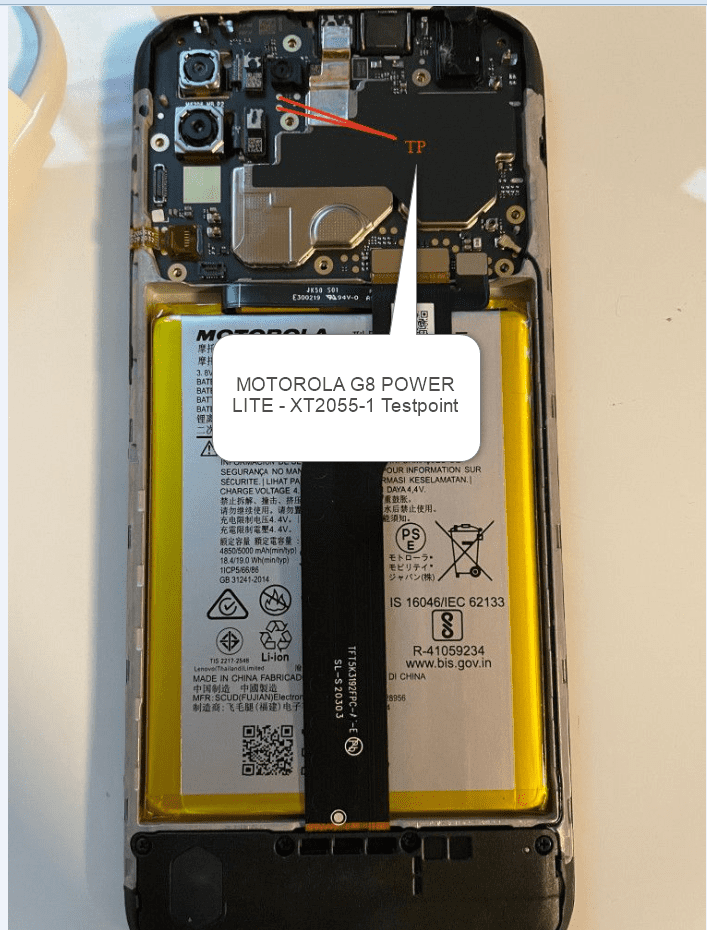 MOTOROLA G8 POWER LITE - XT2055-1 Testpoint | Test Point UnlockTool