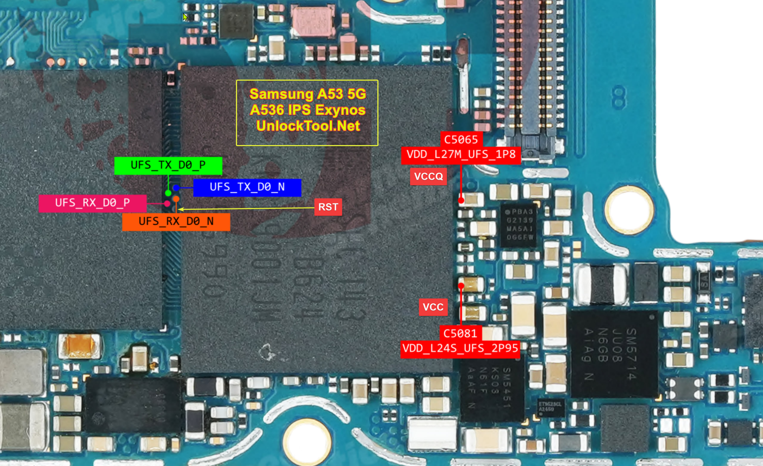 Samsung A15 - A155F-A155M | Test Point UnlockTool