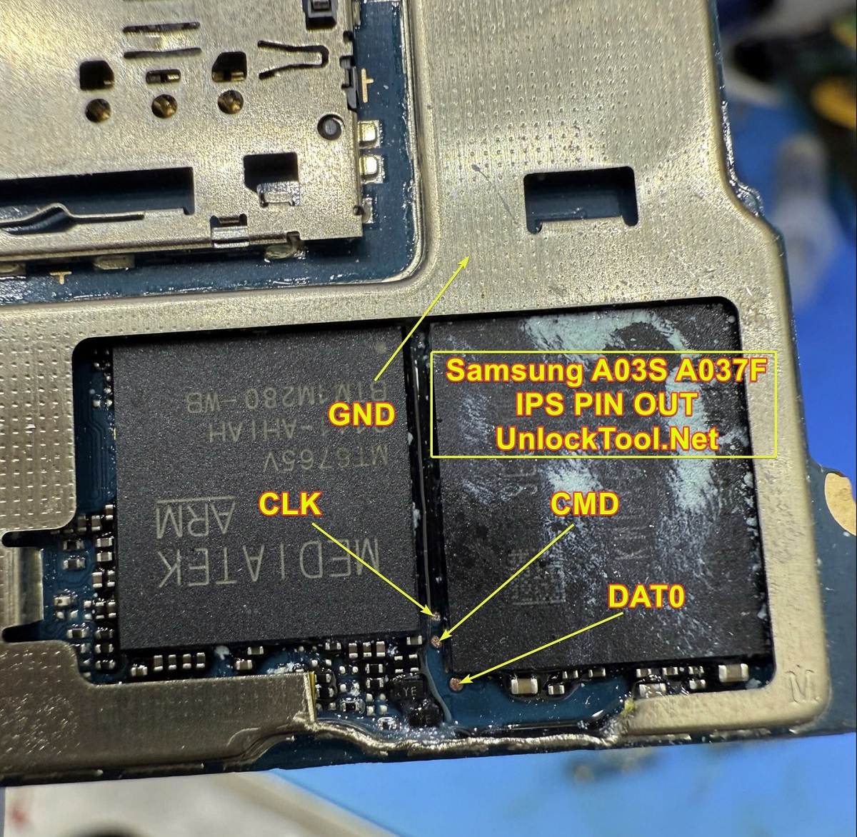 Samsung A05 - A055F Pinout | Test Point UnlockTool