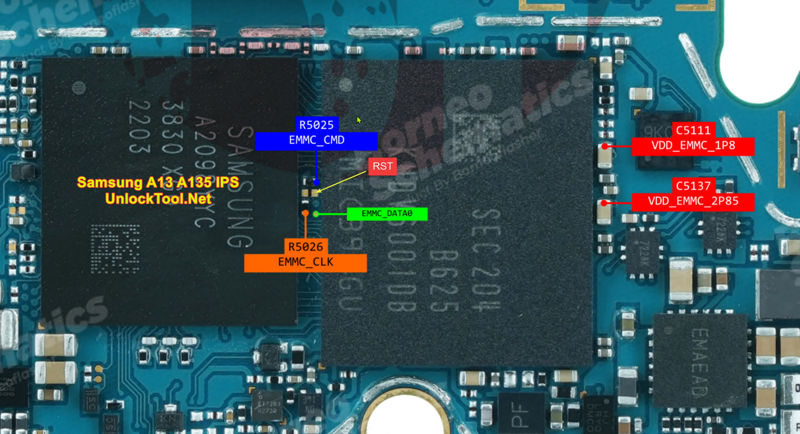 Samsung A15 - A155F-A155M | Test Point UnlockTool