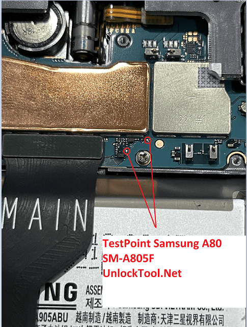 Samsung A15 - A155F-A155M | Test Point UnlockTool