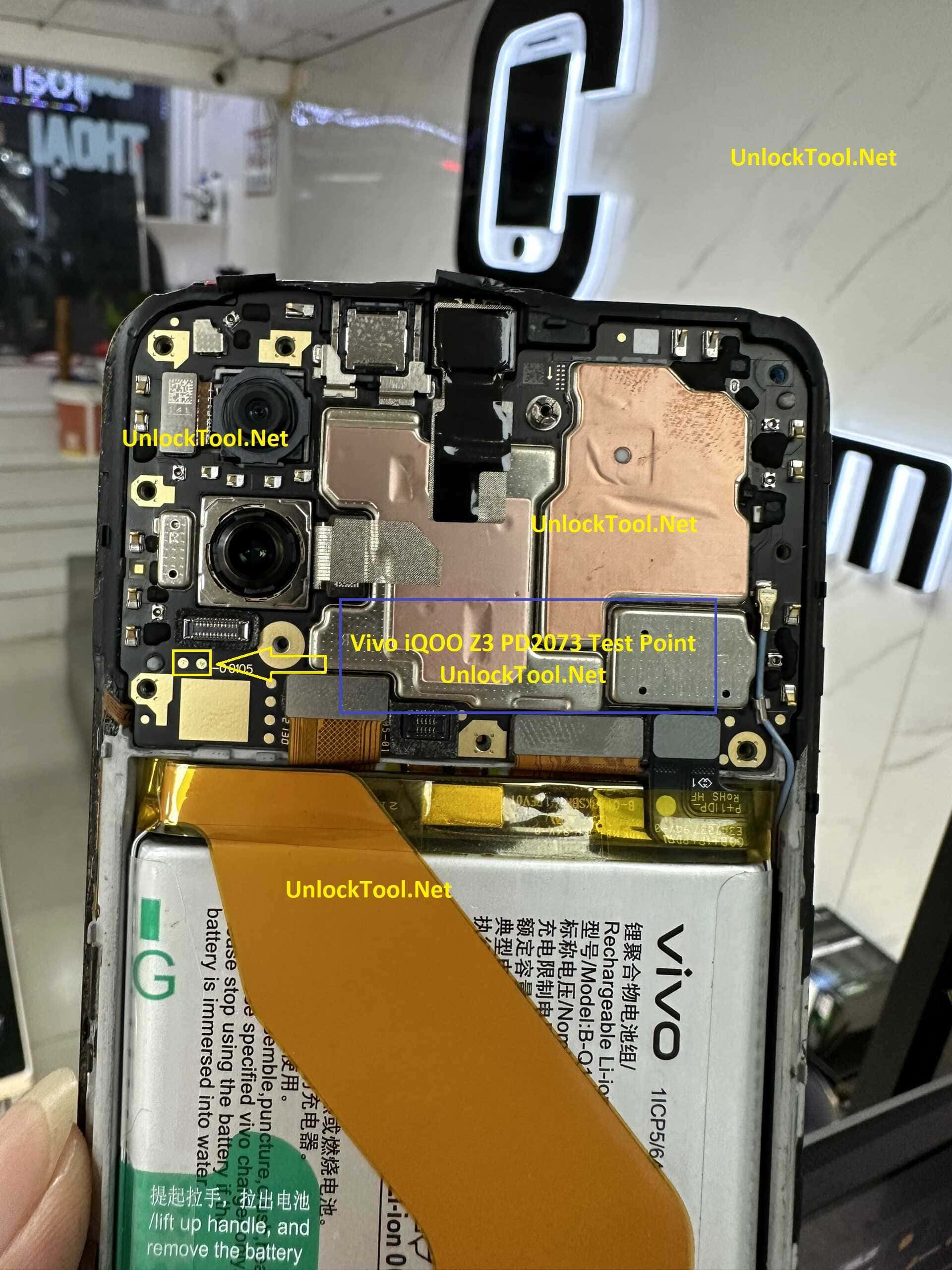 Vivo iQOO Z3 PD2073 Test Point EDL | Test Point UnlockTool
