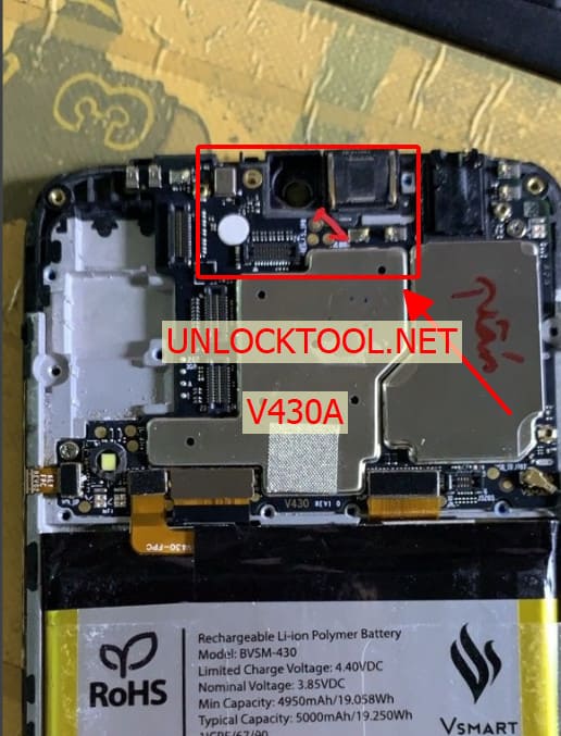 Vsmart V430A Test Point | Test Point UnlockTool