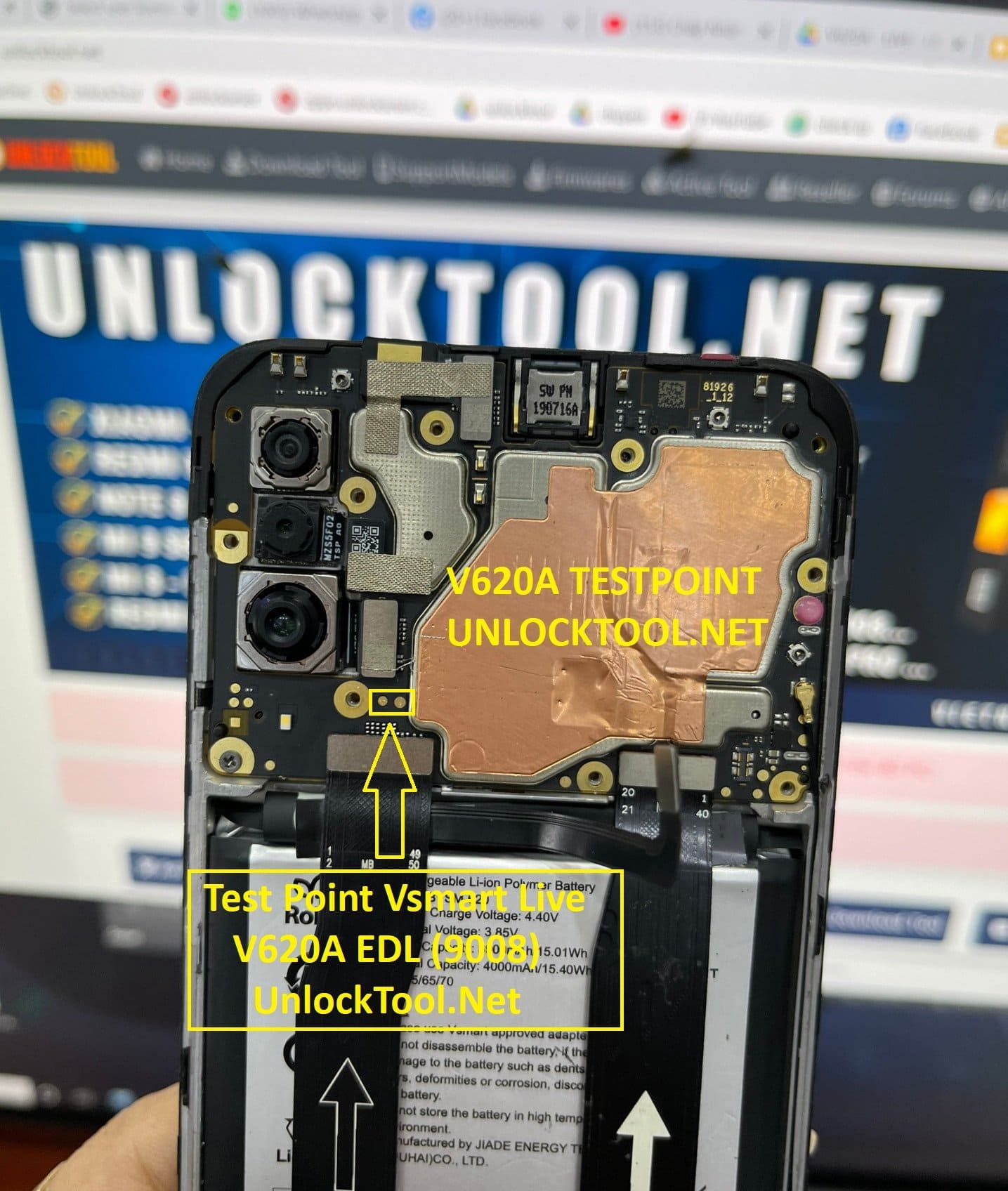 Vsmart V430A Test Point | Test Point UnlockTool